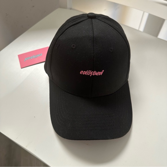 Edikted | Accessories | Edikted Black Baseball Cap With Pink Embroidery ...